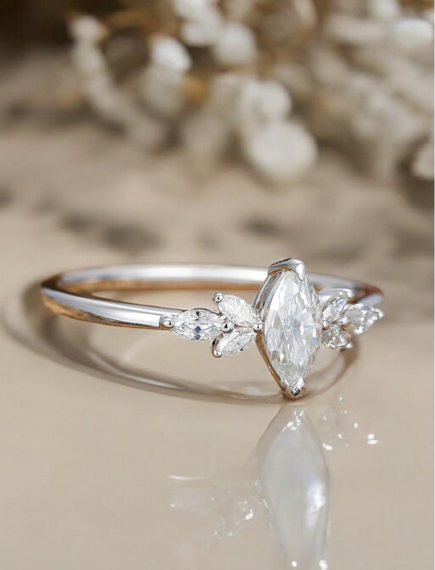 0.80 Karat Markiz Pırlantalı Özel Tasarım Yüzük | MY DIAMOND