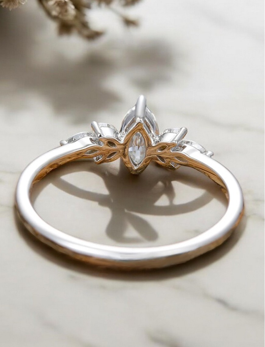 0.80 Karat Markiz Pırlantalı Özel Tasarım Yüzük | MY DIAMOND