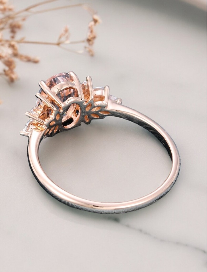 Morganit Ve Markiz Pırlanta Tasarım Yüzük | MY DIAMOND